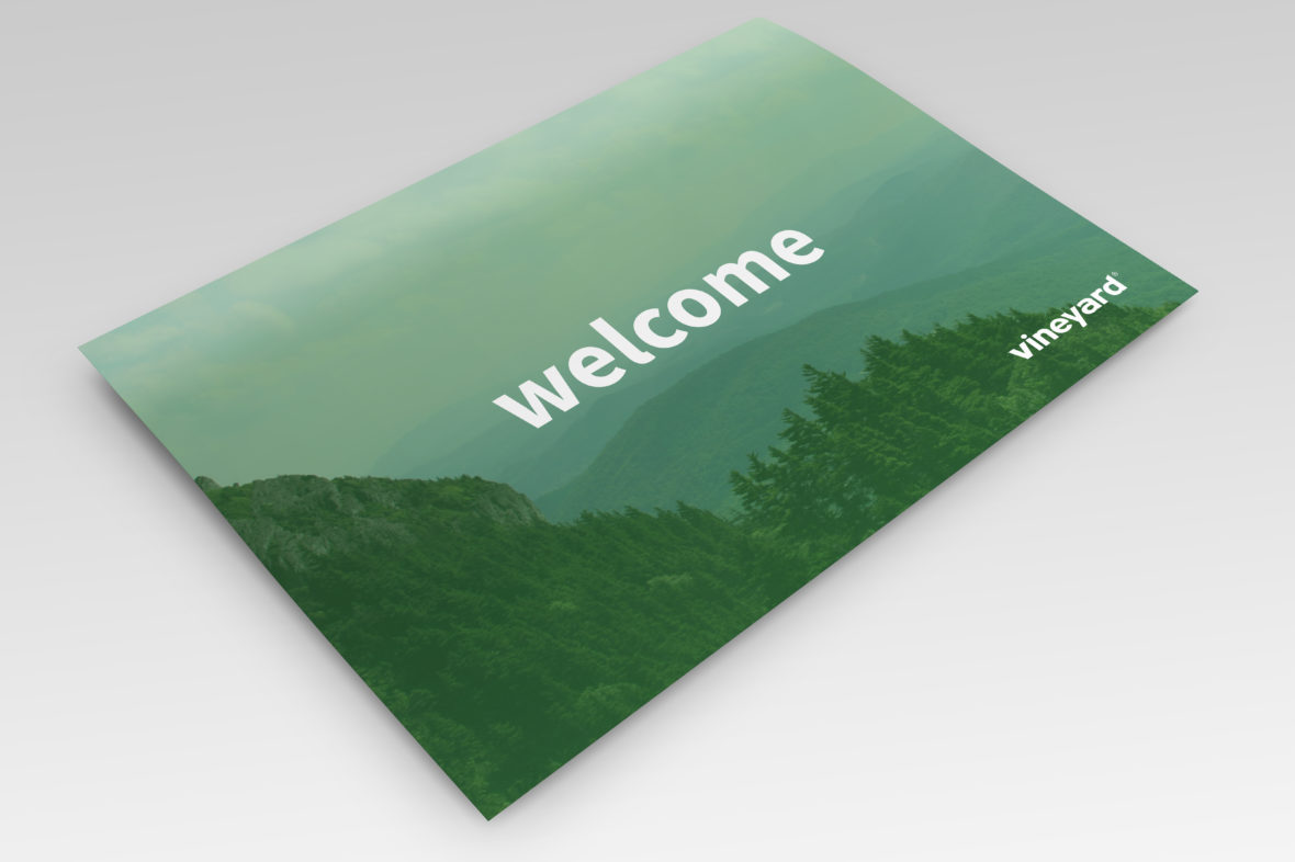 Welcome Postcards - Mountains | Vineyard Digital