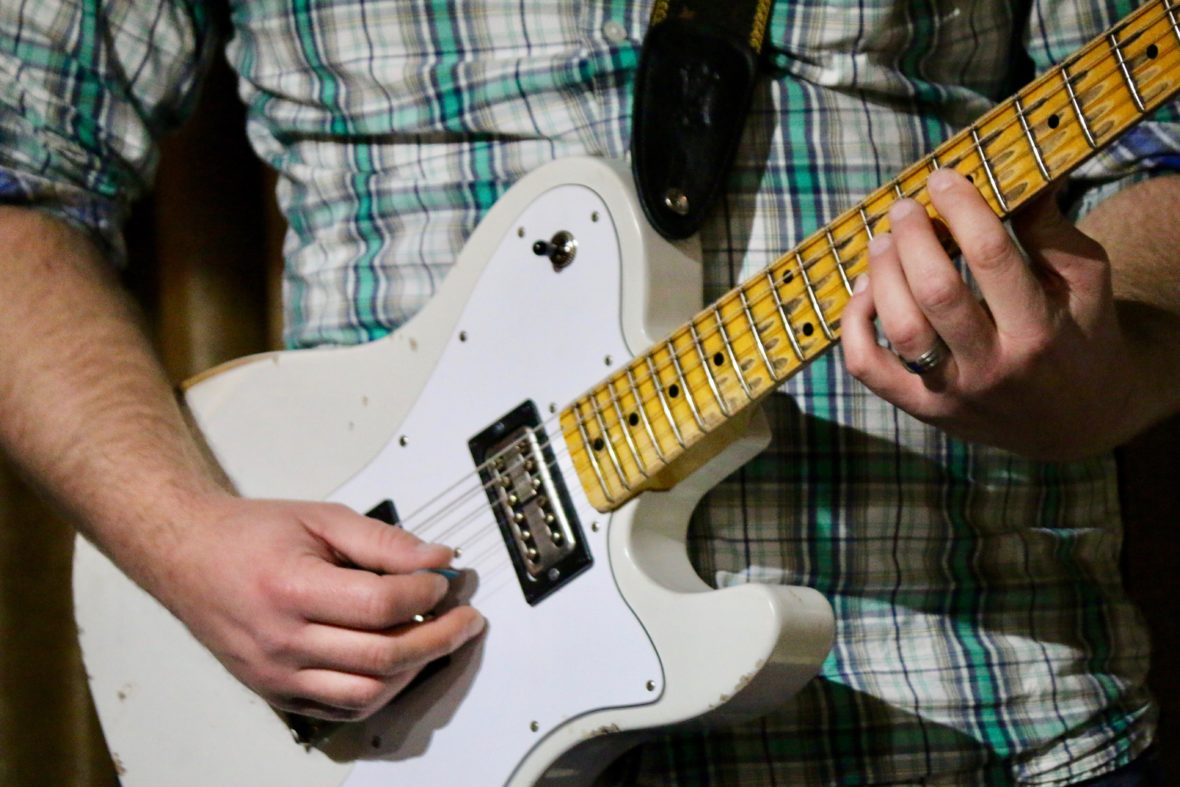 White Electric Guitar | Vineyard Digital