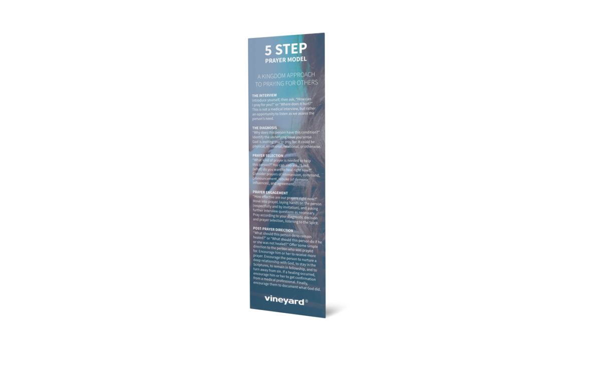 The Five Step Prayer Model Bookmarks | Vineyard Digital