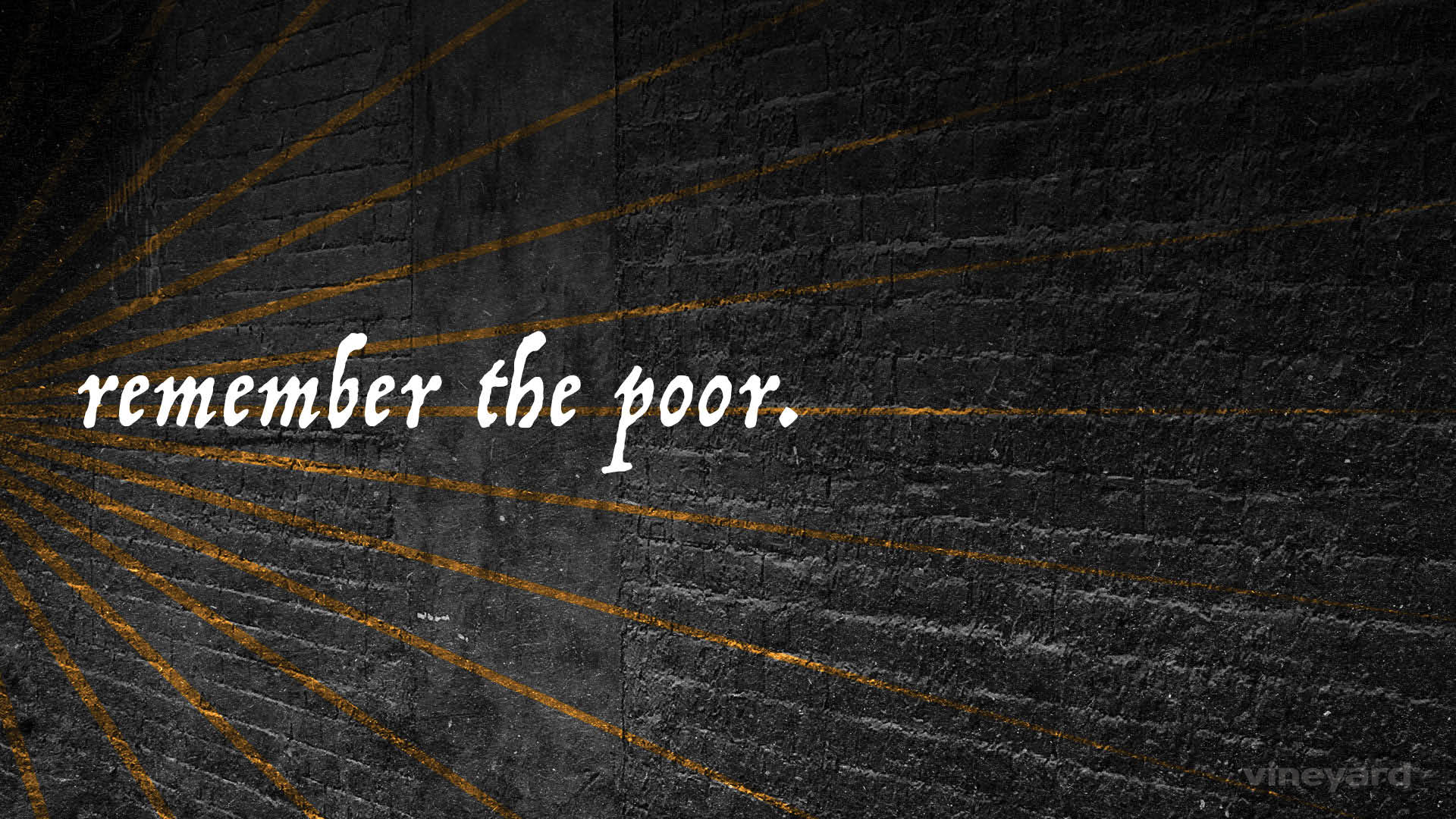 Remember The Poor – Individual Study | Vineyard Digital